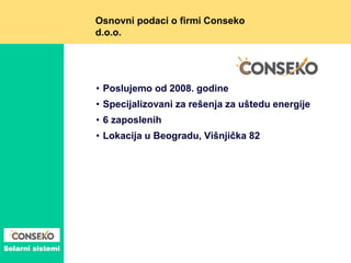 Solarne elektrane conseko resenja za ustedu energiju, miodrag vukovic | PDF