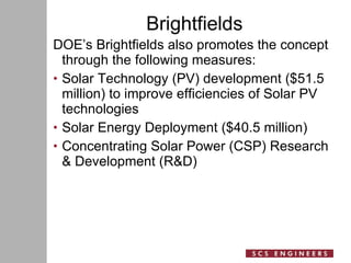 Solar On Brownfields | PPS | Business and Finance