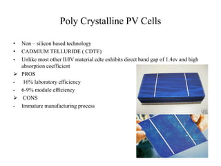 Basic Introduction to solar PV System. | PPTX