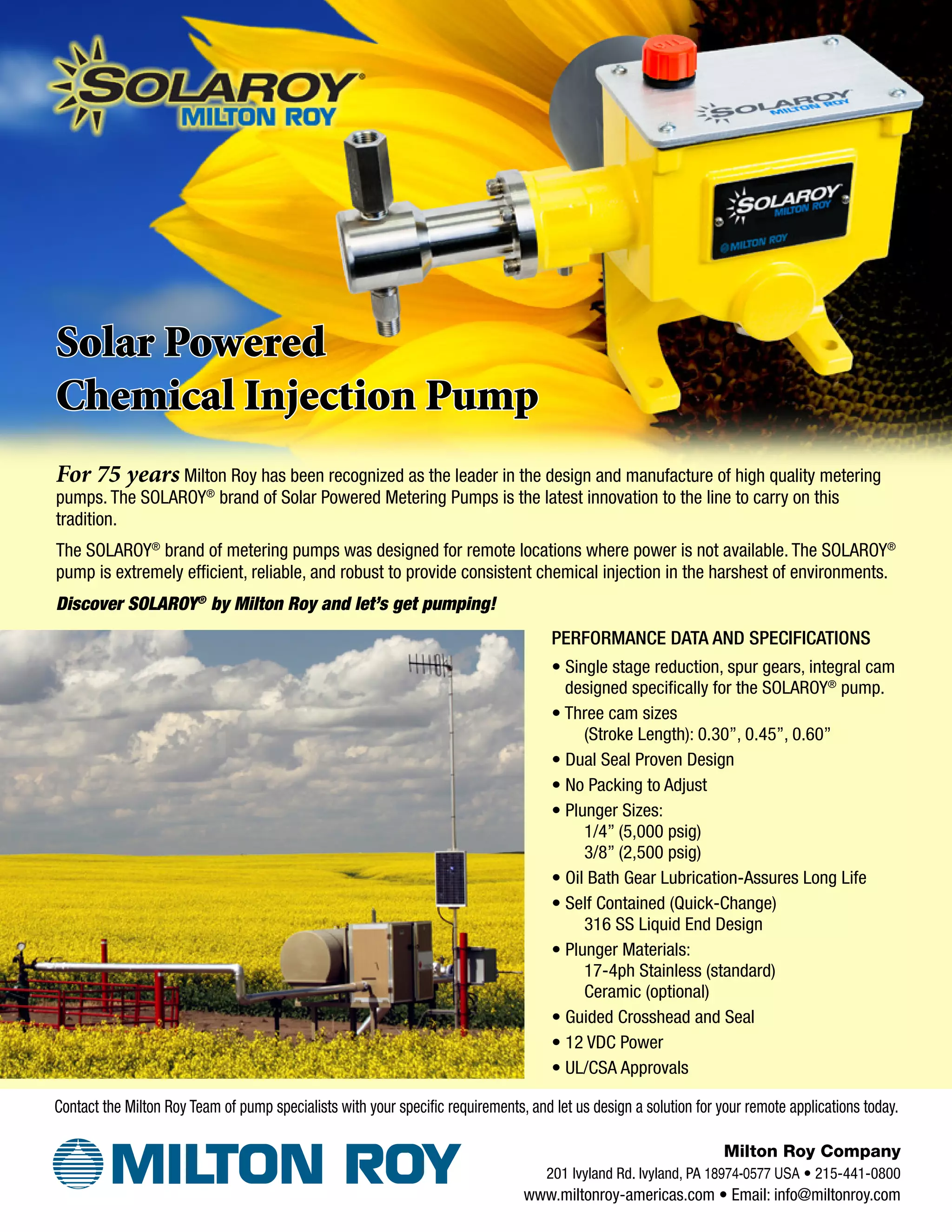 Catálogo Milton Roy _ Solaroy | PDF