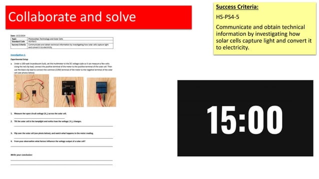 Solar Energy-Solar Panel lesson with activity.pptx | Free Download