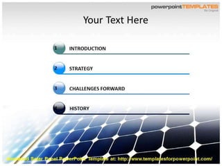 Solar Panel Powerpoint Template - templatesforpowerpoint.com
