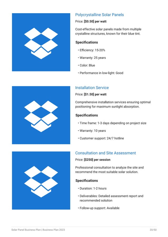 Solar Panel Business Plan Example | upmetrics | PDF | Business ...