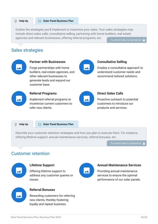 Solar Panel Business Plan Example | upmetrics | PDF | Business ...