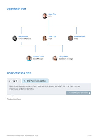 Solar Panel Business Plan Example | upmetrics | PDF | Business ...