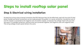 Here are the effective steps to Install Rooftop Solar Panel | PDF