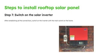 Here are the effective steps to Install Rooftop Solar Panel | PDF
