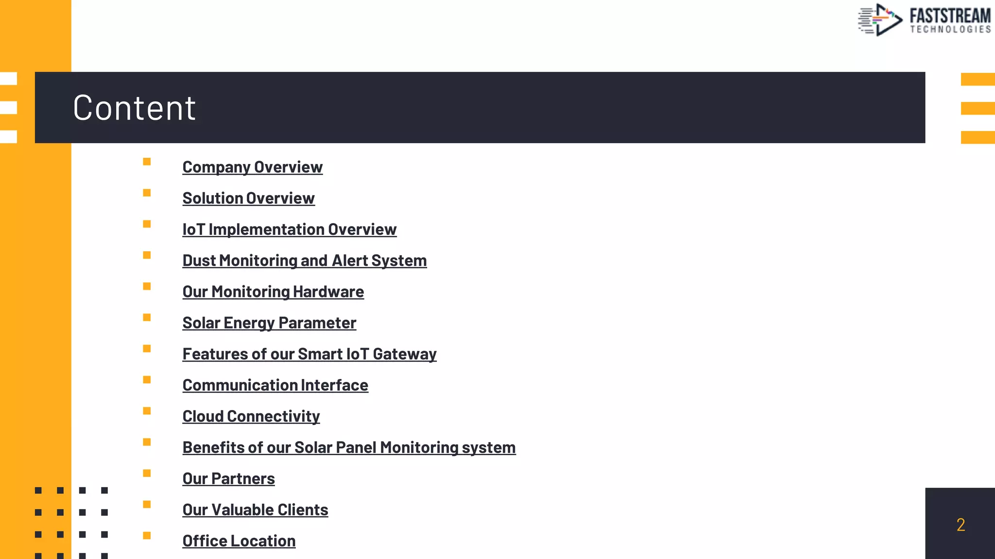 Solar panel monitoring solution using IoT-Faststream Technologies | PPT
