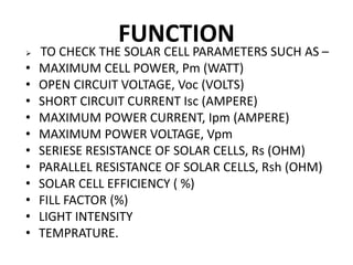Solar panel ppt | PPTX