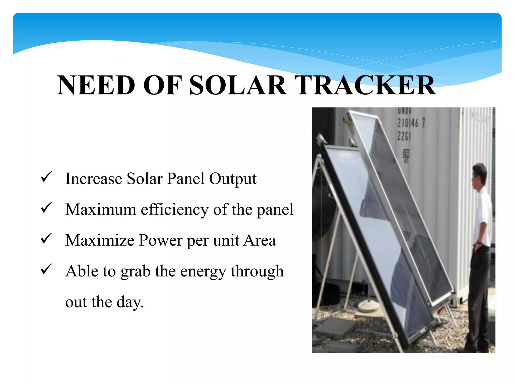 SUN Tracking Solar panel presentation | PPTX