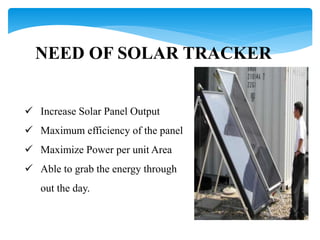 SUN Tracking Solar panel presentation | PPTX
