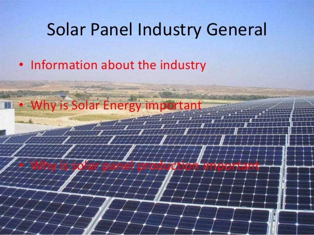 Solar panel production