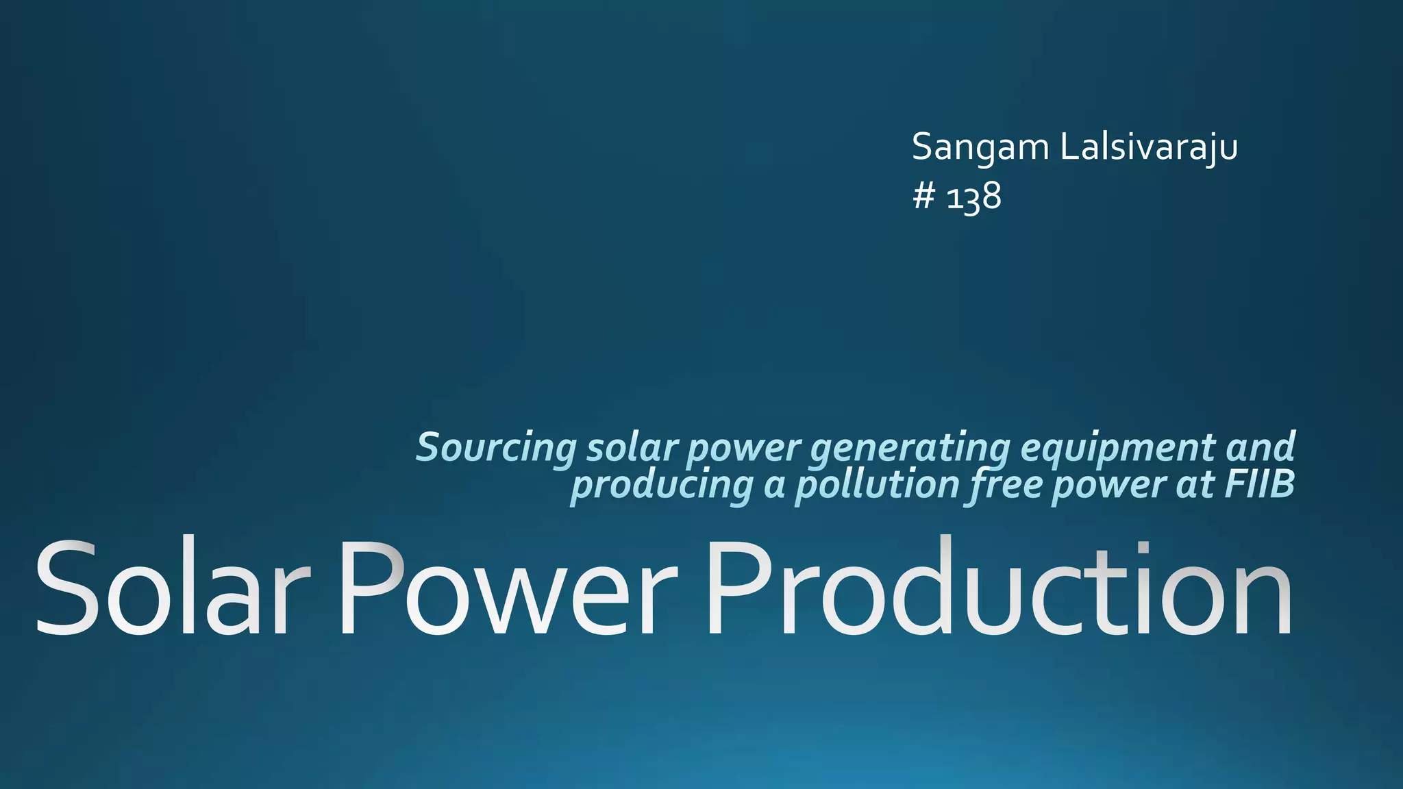 Solar panel project- project management | PPT