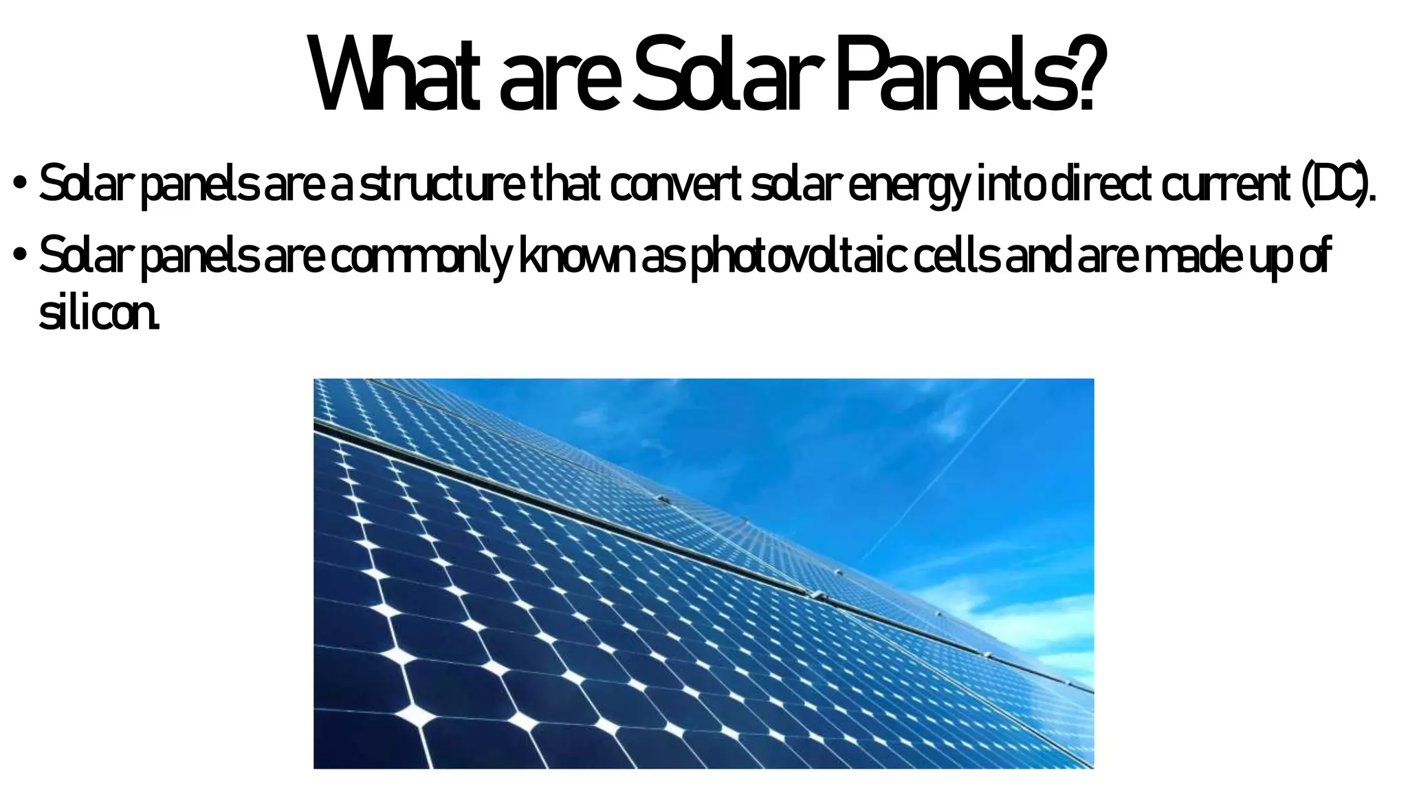 Solar Panels and Its Types | PPT