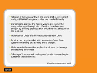 Solar panels business plan (fyp) | PPTX