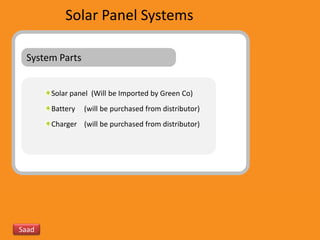 Solar panels business plan (fyp) | PPTX
