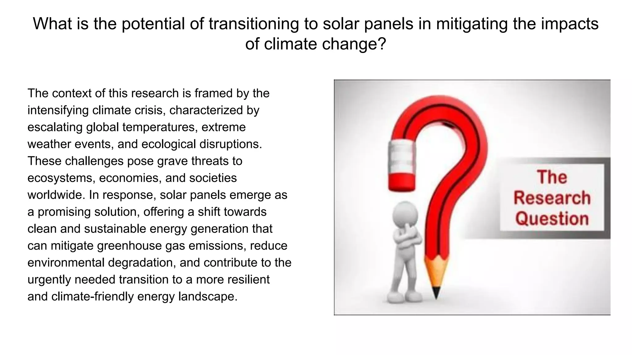 Solar Panels: A Transformative Solution for Climate Change | PDF