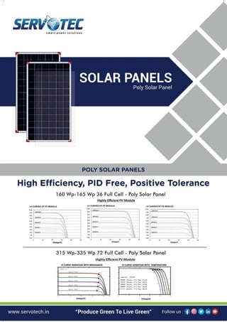 Servotech Solar Panels Catalog | PPTX