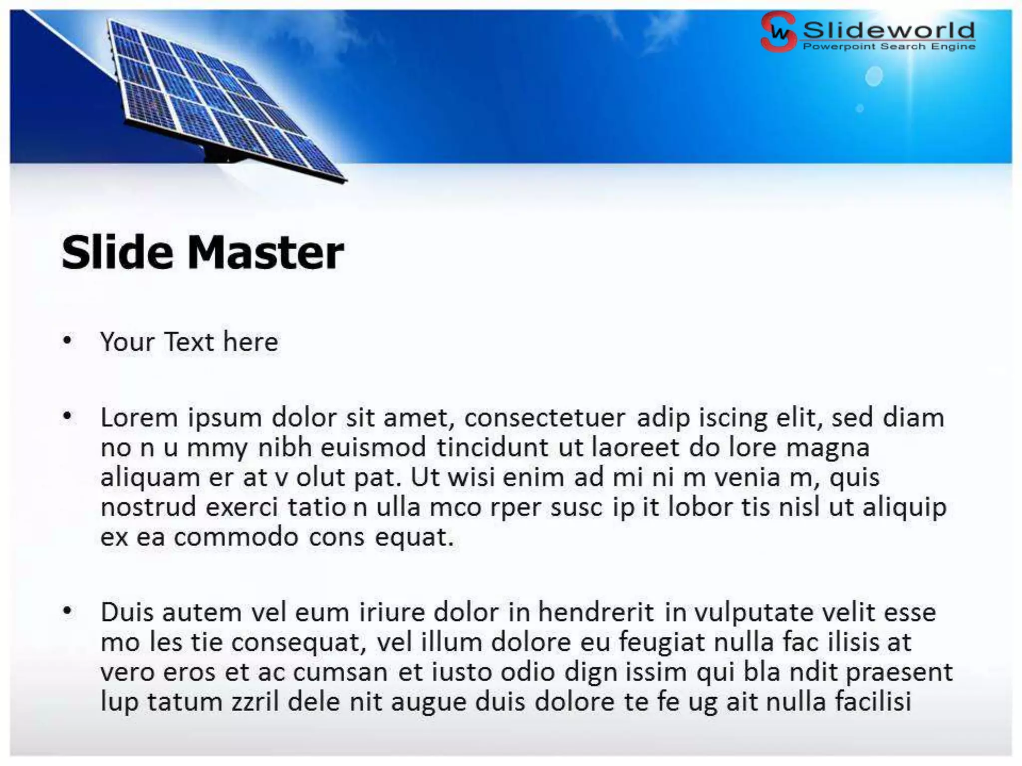 Solar Panels Powerpoint Template - Slideworld.com