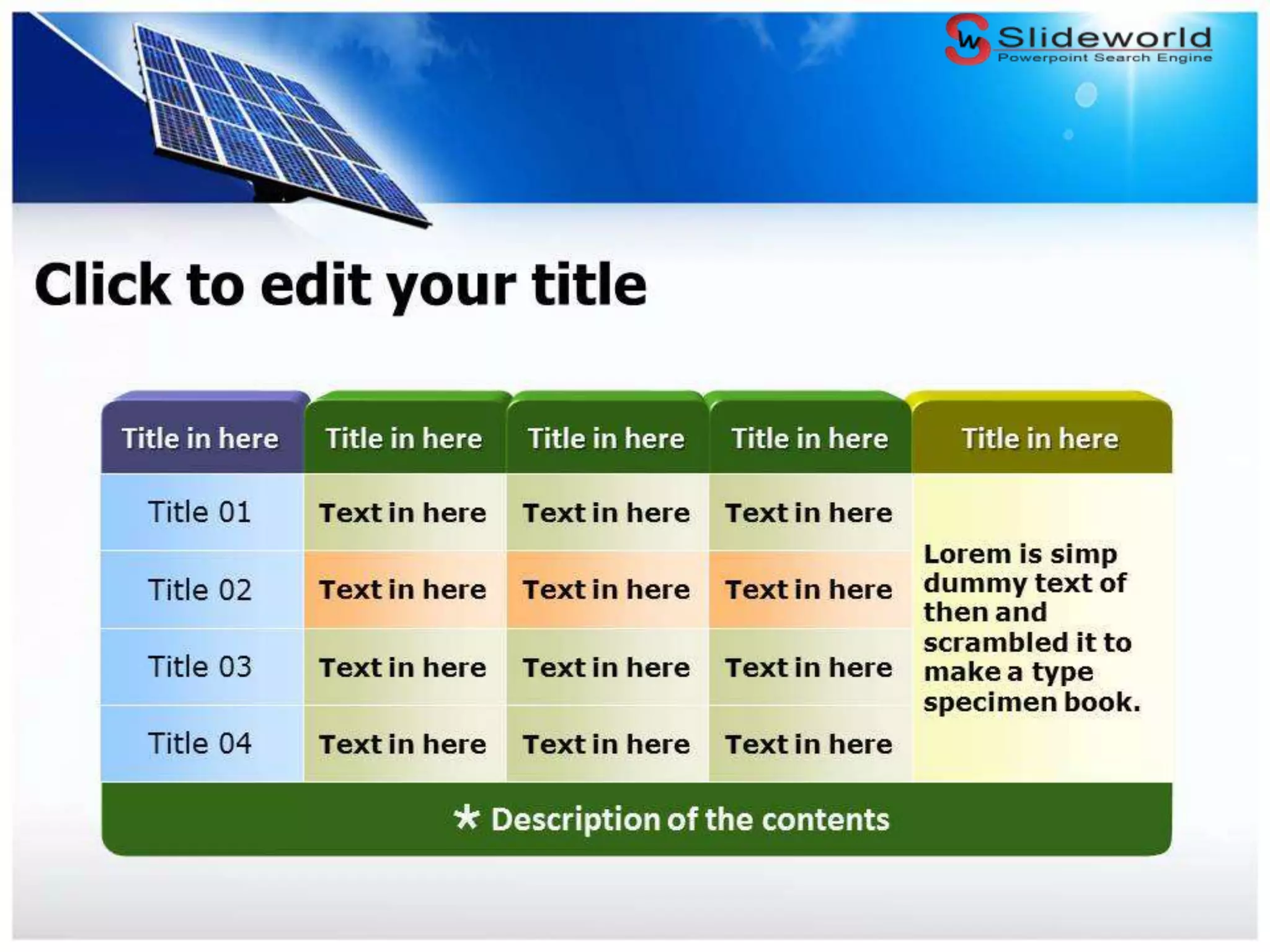 Solar Panels Powerpoint Template - Slideworld.com