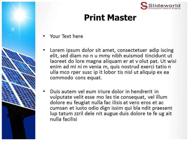 Solar Panels Powerpoint Template - Slideworld.com