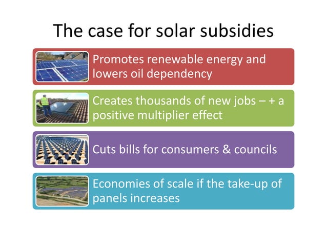 Economics of Solar Panel Subsidies | PPT