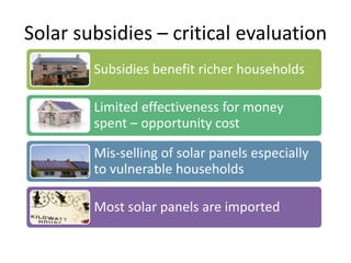 Economics of Solar Panel Subsidies | PPTX