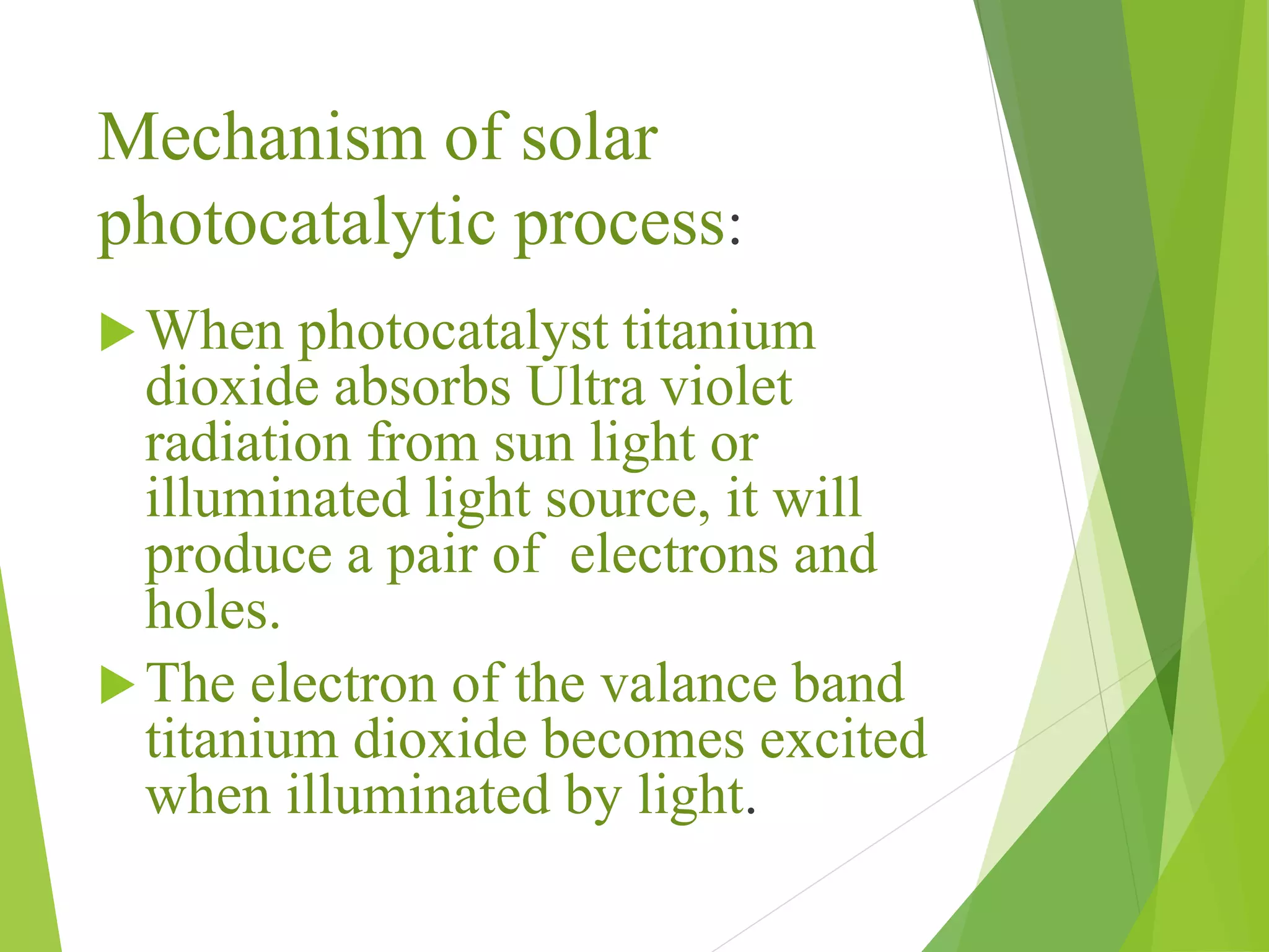 Solar photocatalytic process & solar photocatalytic reactors | PPT