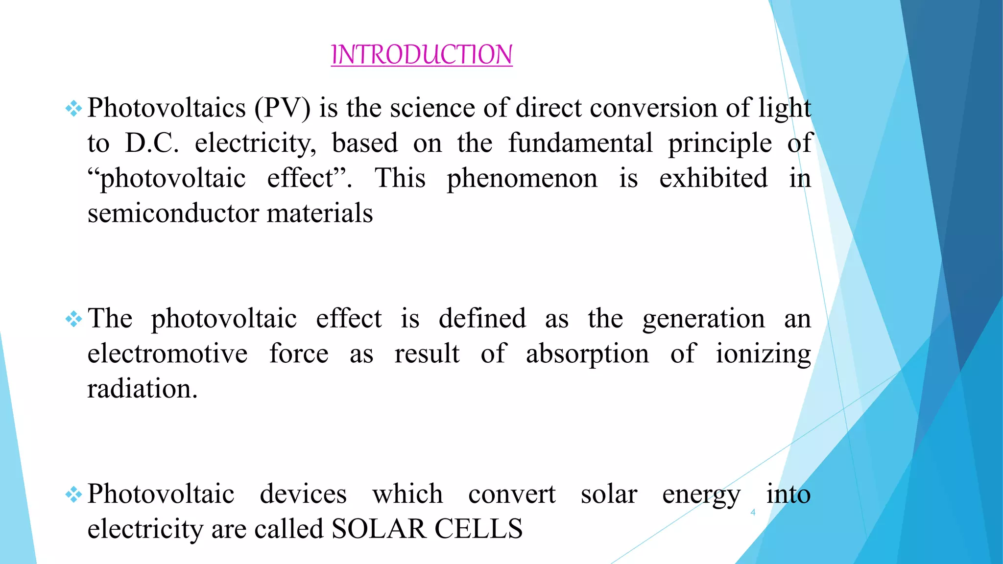 Solar photovoltaic technology | PPTX