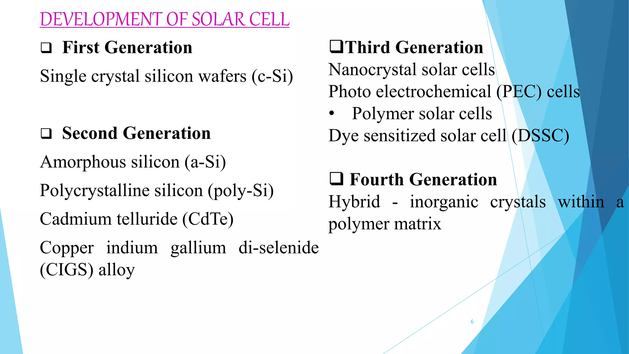 Solar photovoltaic technology | PPTX
