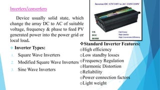 Solar photovoltaic technology | PPTX