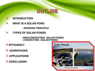 Solar pond | PPTX