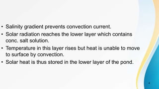 Solar pond and Phase change materials | PPT