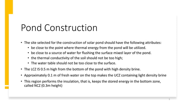 Solar ponds | PPTX