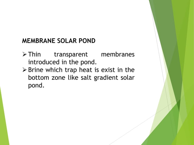 Solar pond technology | PPT