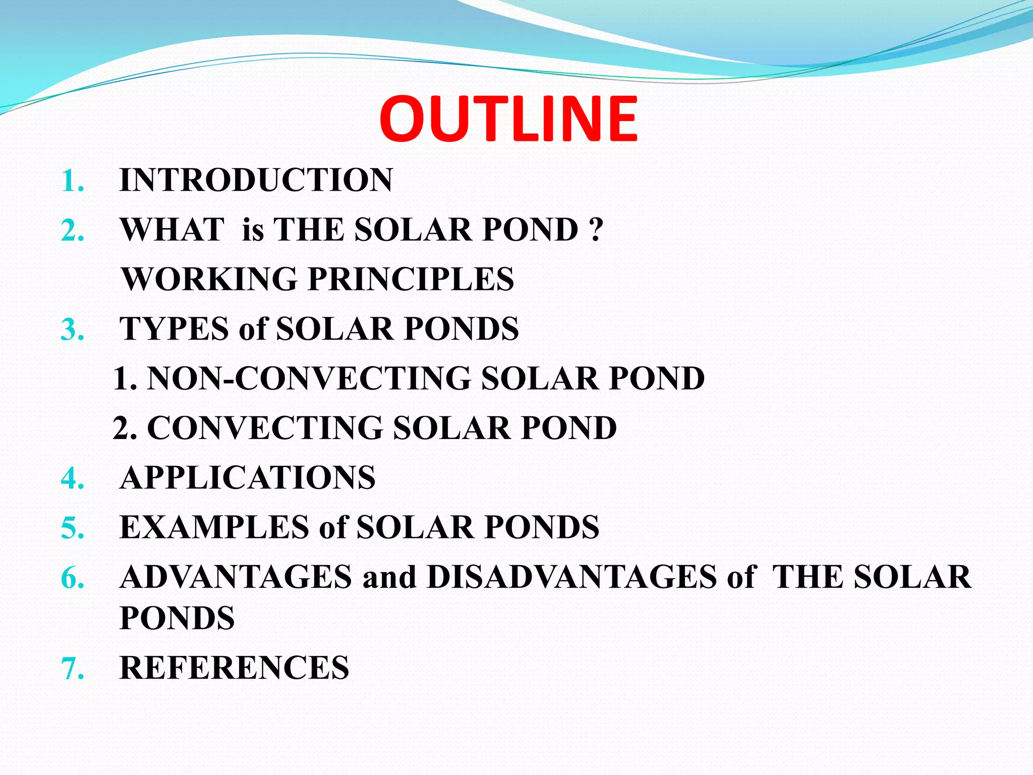 Solar ponds for space heating | PDF