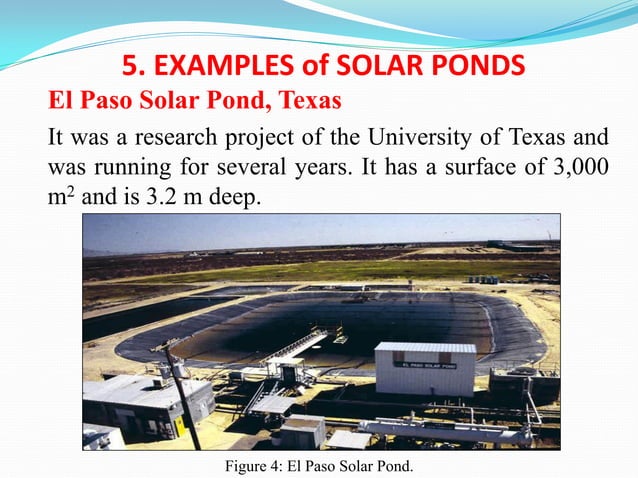 Solar ponds for space heating | PPT