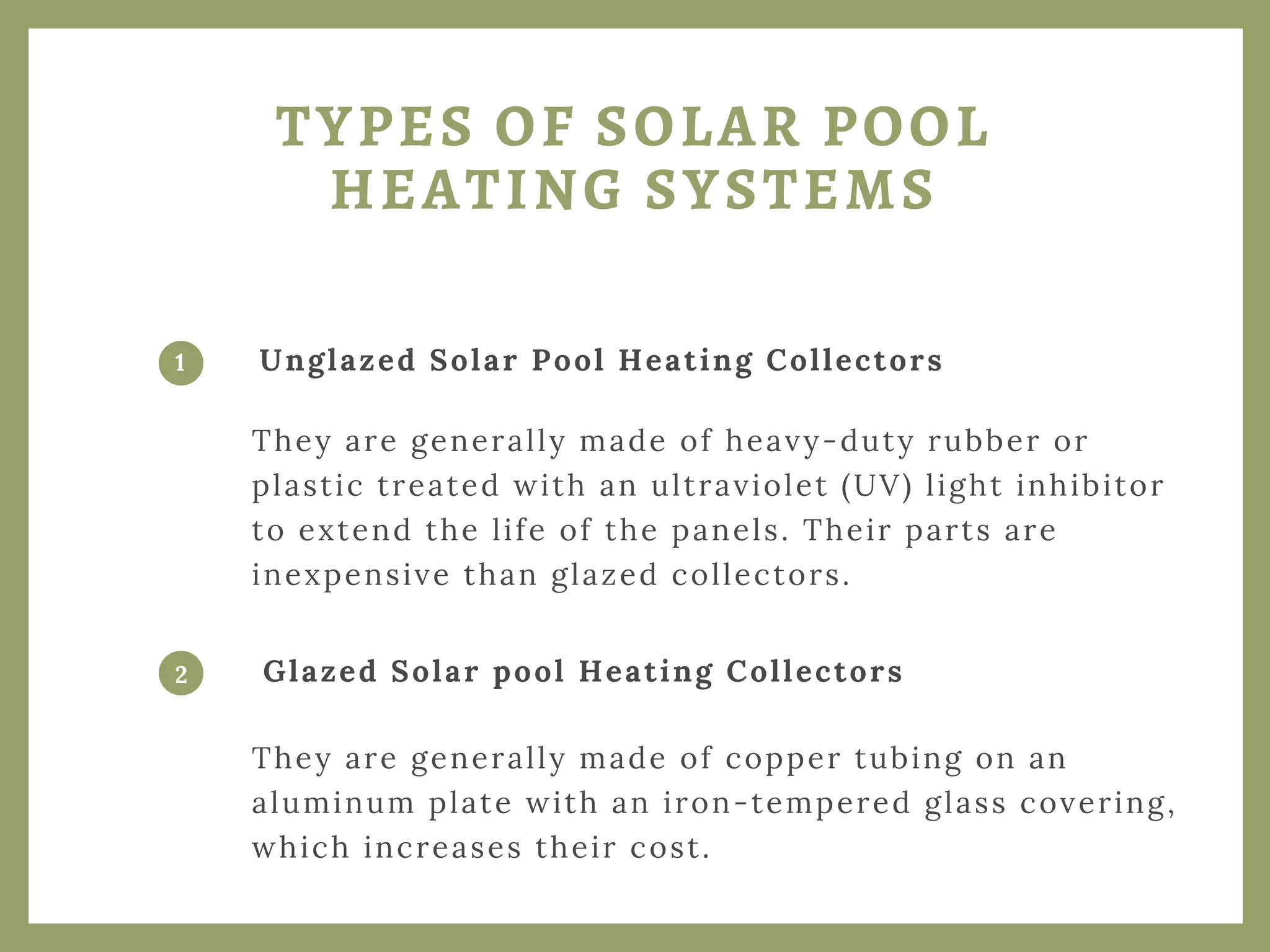 Solar Pool Heating System | PDF