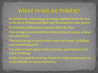 Solar Power | PPT