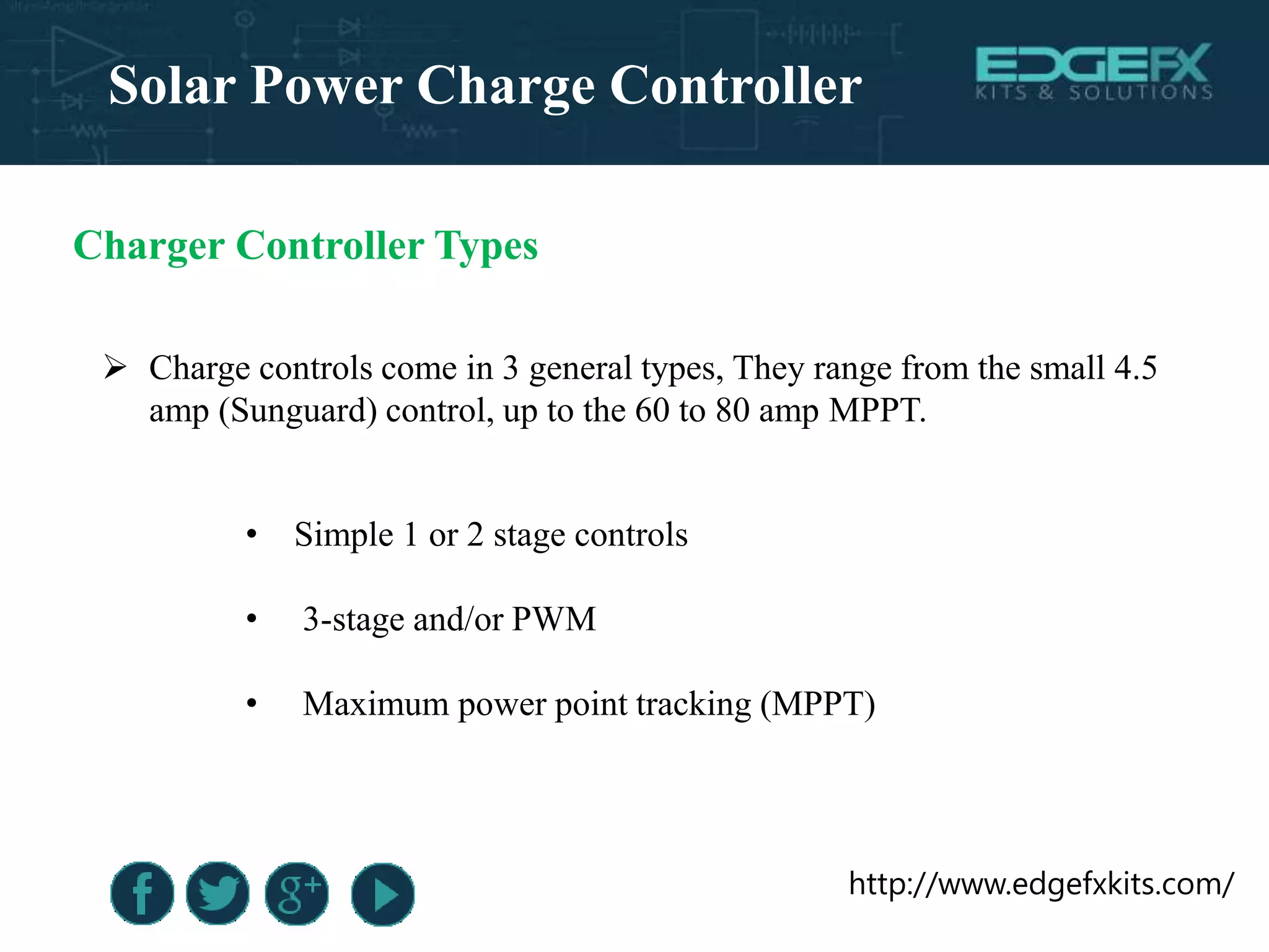 Solar Power Charge Controller | PPTX