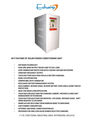 E-SHARP- SOLAR PCU | PDF