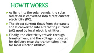 Solar power plant in LPU | PPTX