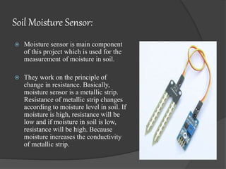 Solar powered automatic irrigation system | PPTX