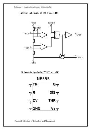 Solar powered automatic street light controller report | DOC