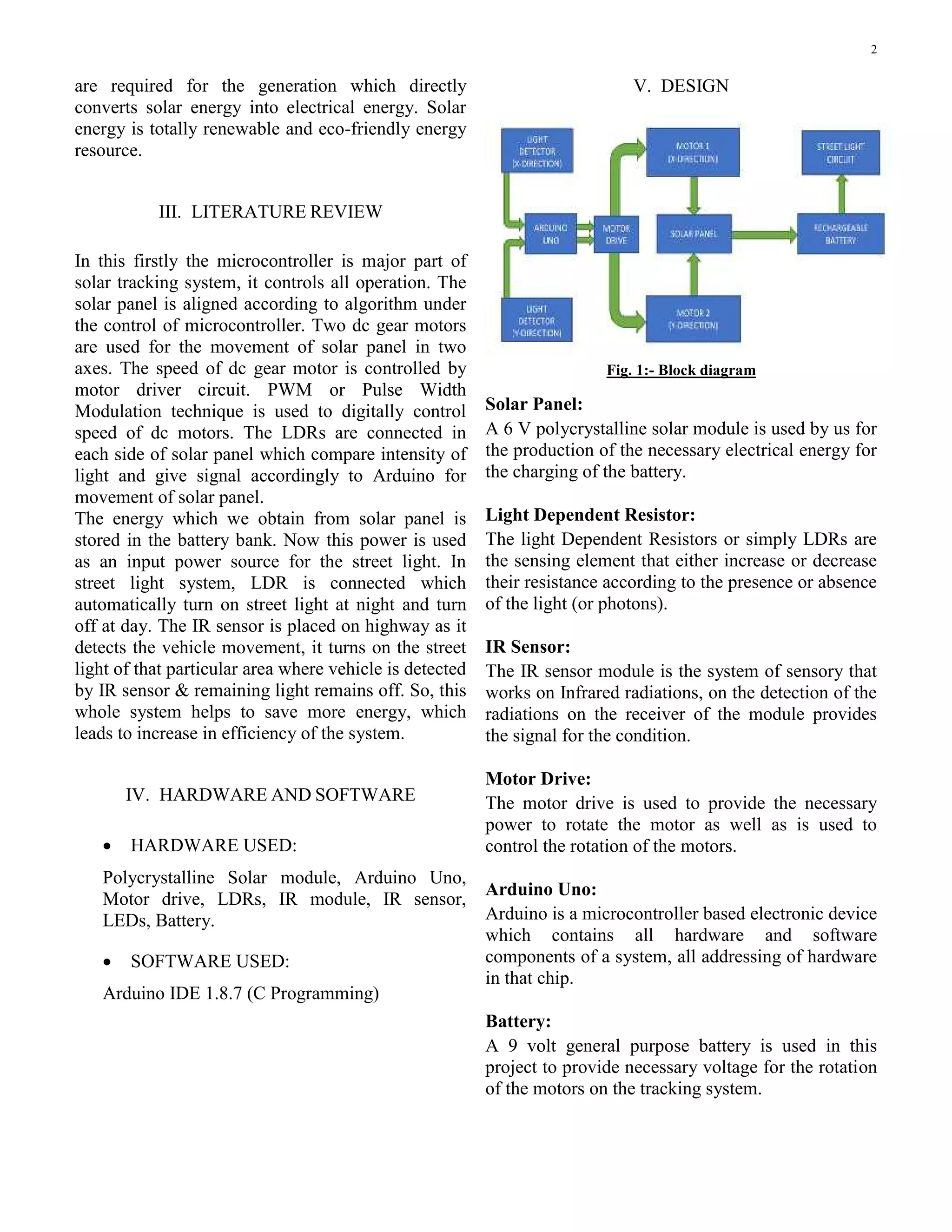 Solar based smart street light system | PDF | Green Vehicles | Auto Type