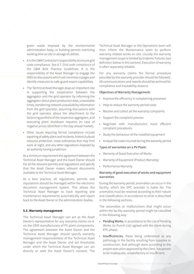 Solar Asset Management Best Practice Guidelines Version 1.0 | PDF