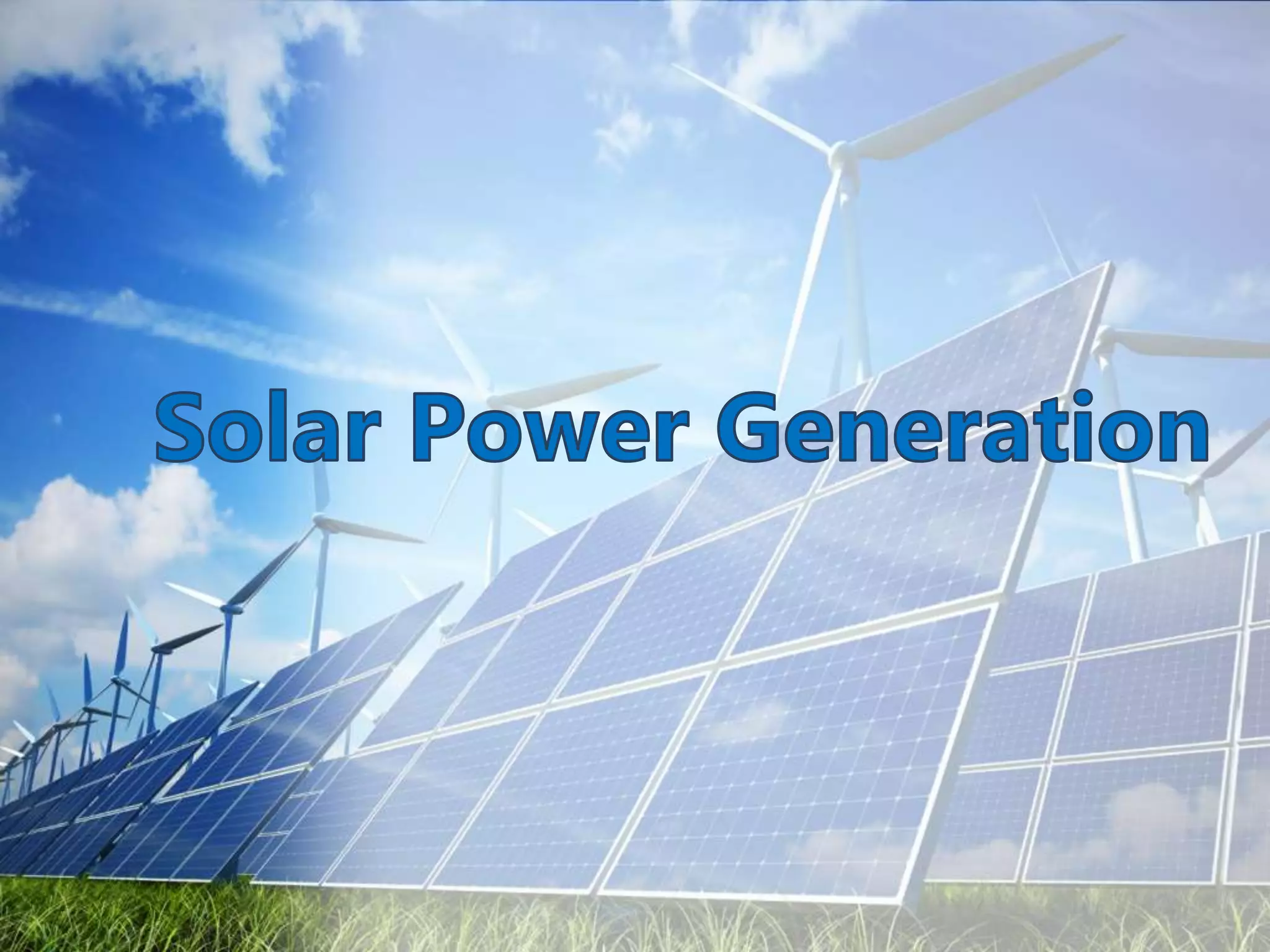 Solar Power Generation | PPTX