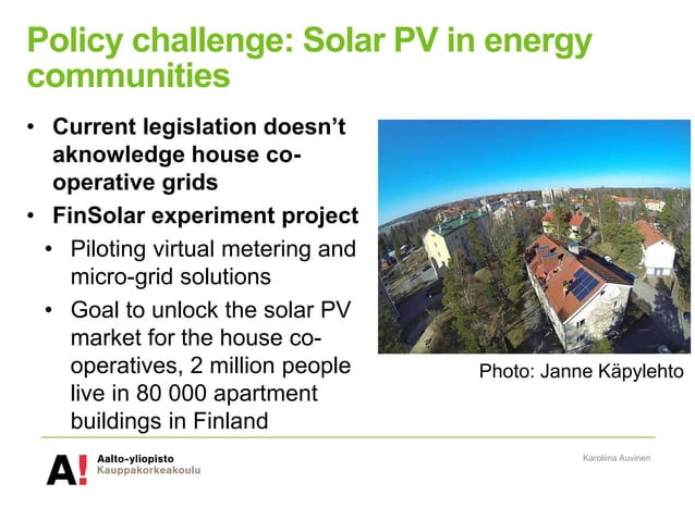 Solar power in Finland 2016-2017 | PPT