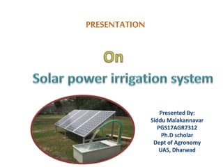 Solar power irrigation system.pptx