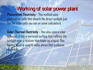 Solar Power Plant Types, Components, Layout And Operation, 45% OFF